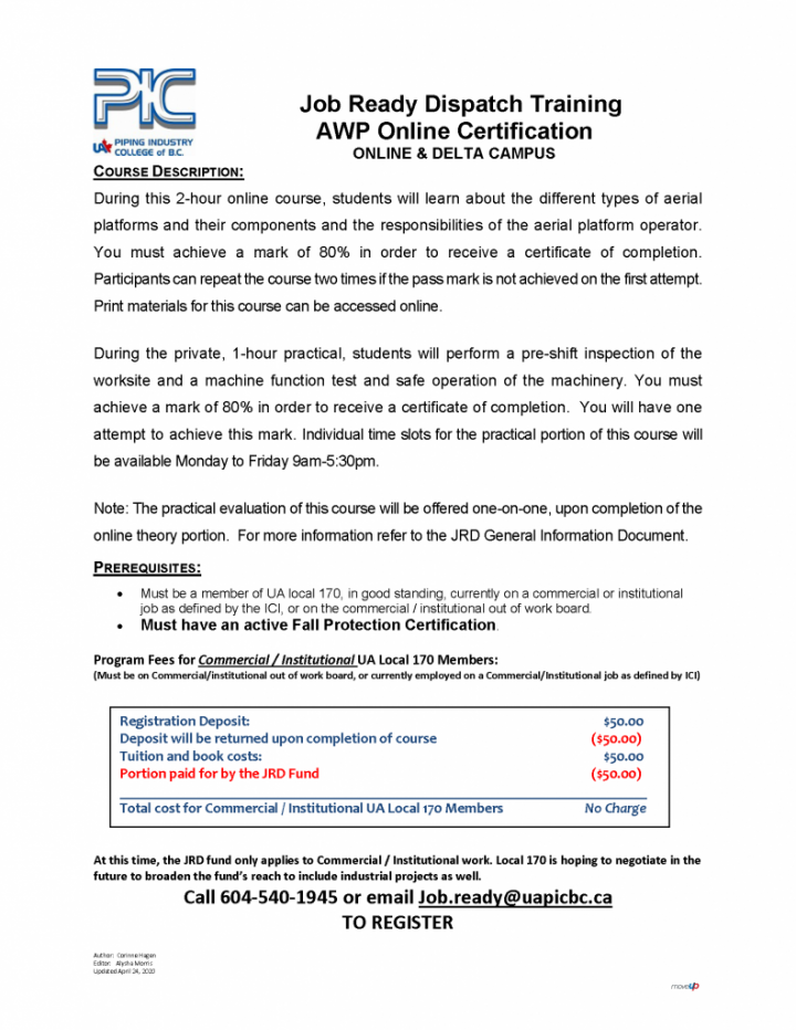 Job Ready Dispatch Program